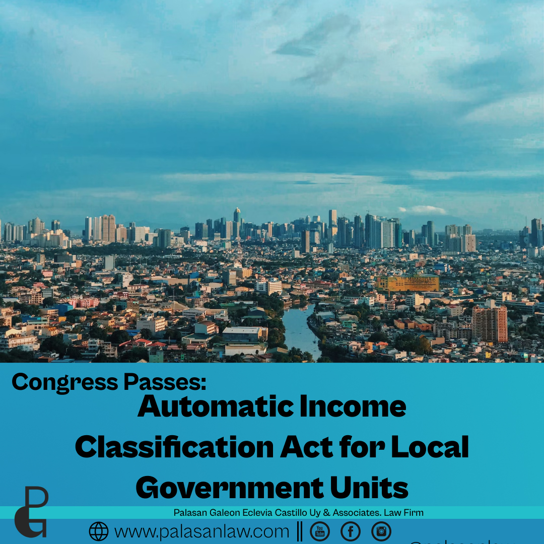 Congress Passes: Automatic Income Classification Act for Local ...